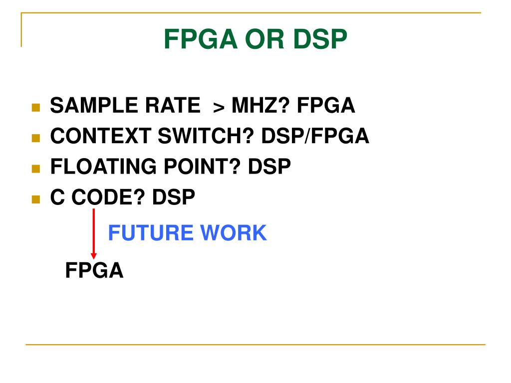 Ppt Custom Fpga Design And Mapping For Dsp Transforms Powerpoint Presentation Id6338984