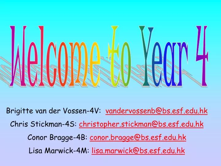 PPT - Welcome to Year 4 PowerPoint Presentation, free download - ID:6339308