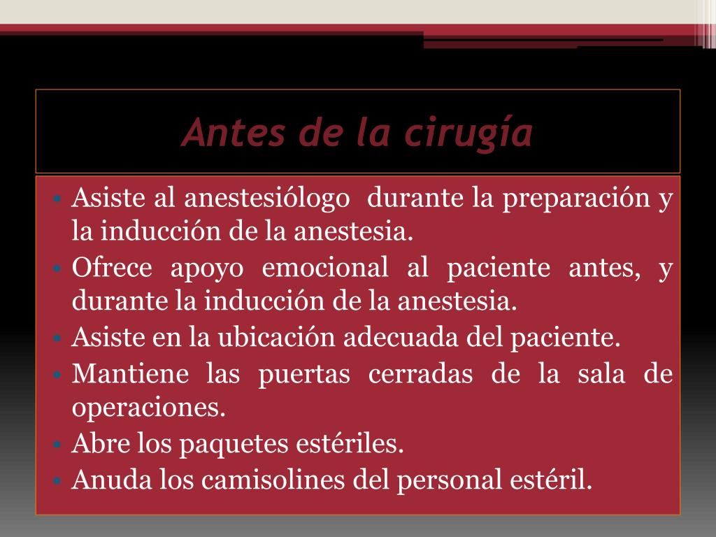 PPT - ATENCIÓN DE ENFERMERÍA EN EL PACIENTE QUIRÚRGICO PowerPoint ...