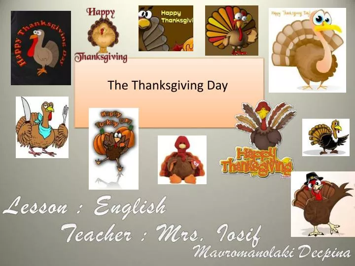 PPT - The Thanksgiving Day PowerPoint Presentation, free download - ID ...