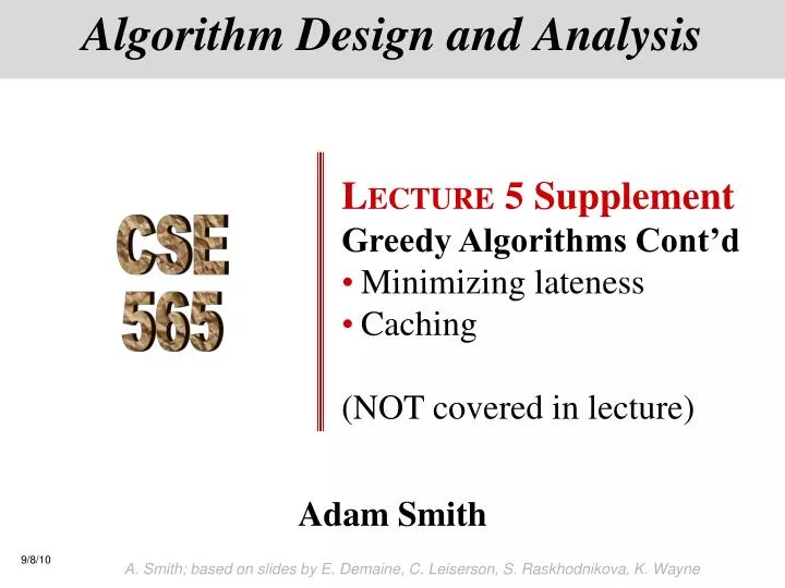 Ppt Algorithm Design And Analysis Powerpoint Presentation Free