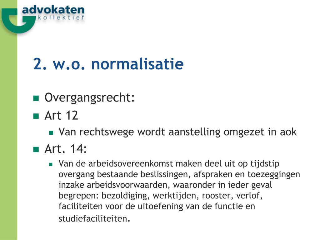 PPT - Normalisatie rechtspositie ambtenaren: een logische keuze ...
