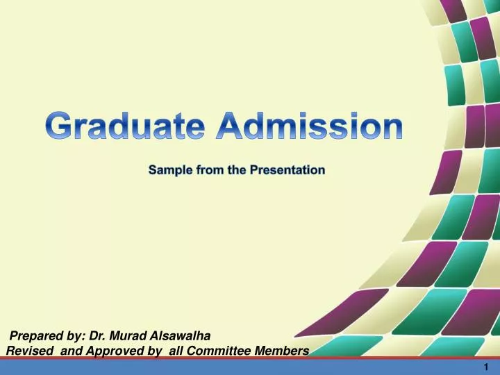 PPT - Graduate Admission Sample from the Presentation PowerPoint ...