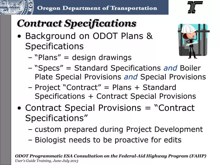 PPT - Contract Specifications PowerPoint Presentation, free download ...