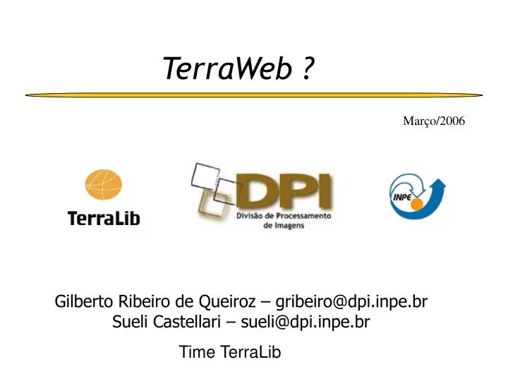 PPT - TerraWeb ? PowerPoint Presentation, free download - ID:6347209