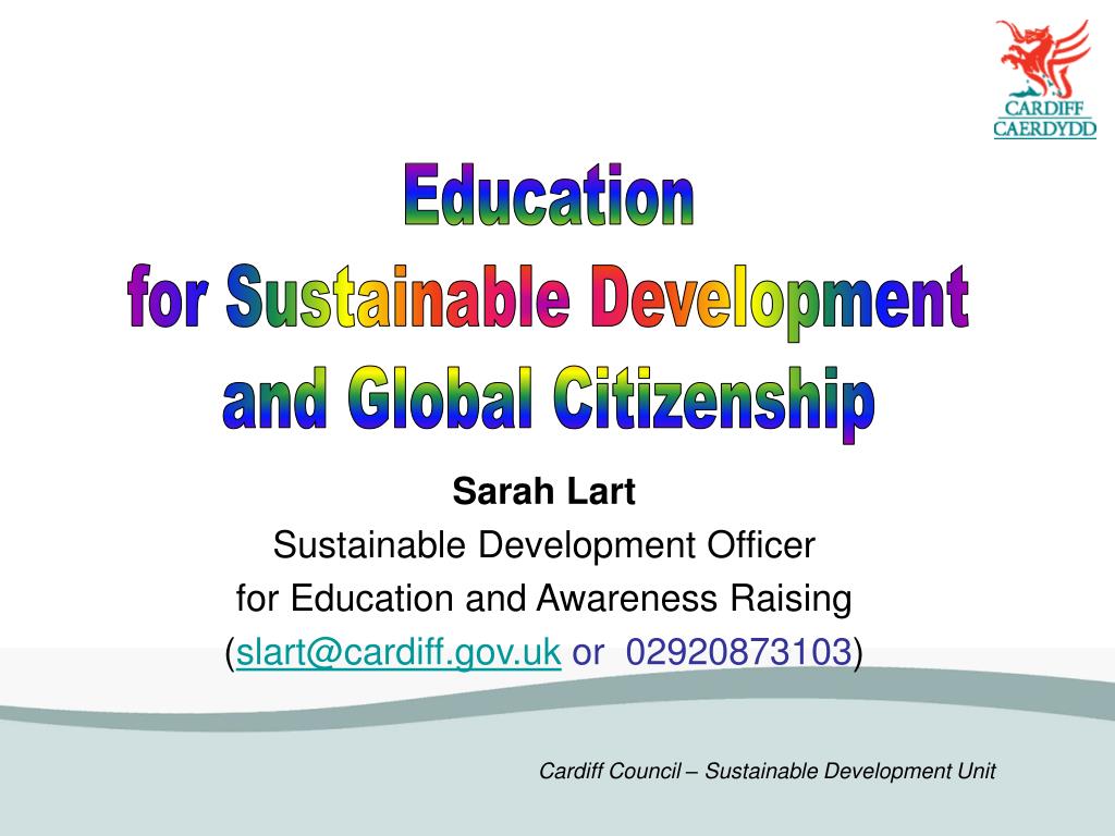 PPT - Sarah Lart Sustainable Development Officer for Education and ...
