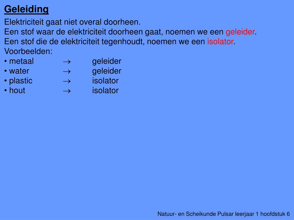 PPT - Hoofdstuk 6 Elektriciteit Energie PowerPoint Presentation, free ...