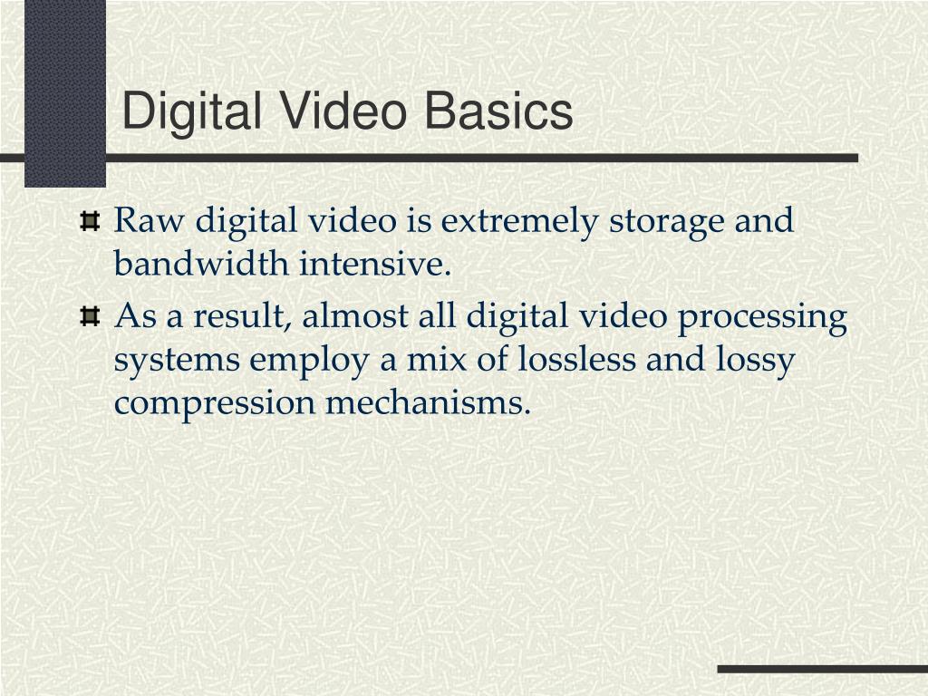 PPT - Preservation-Worthy Digital Video: Hope You Brought Your ...