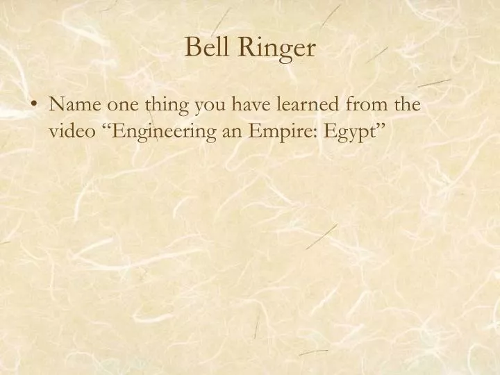 PPT - Bell Ringer PowerPoint Presentation, free download - ID:6349337