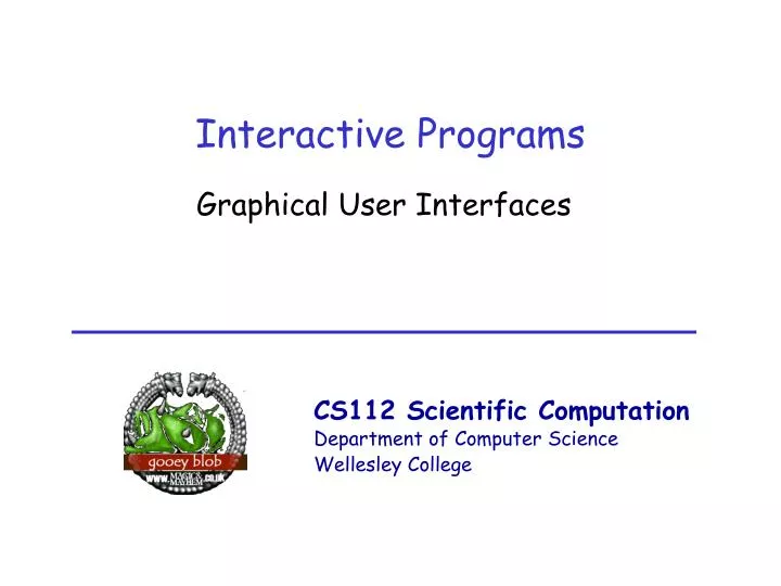 PPT - Interactive Programs PowerPoint Presentation, free download - ID ...