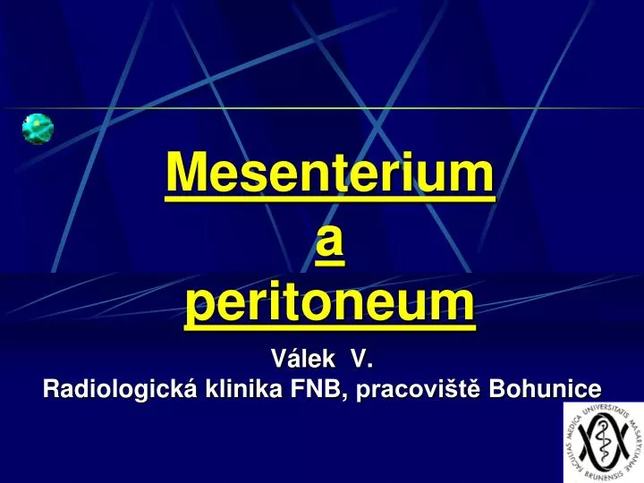 PPT - Mesenterium a peritoneum PowerPoint Presentation, free download ...