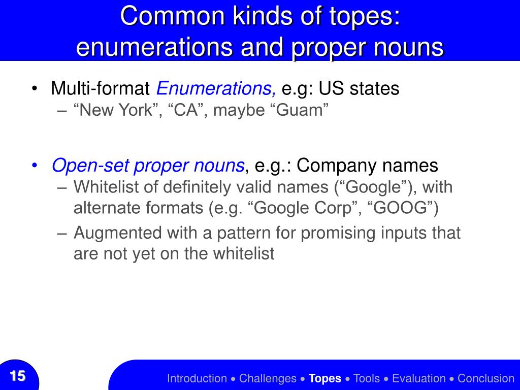 Ppt Topes Enabling End User Programmers To Validate And Reformat Data Powerpoint Presentation 2242