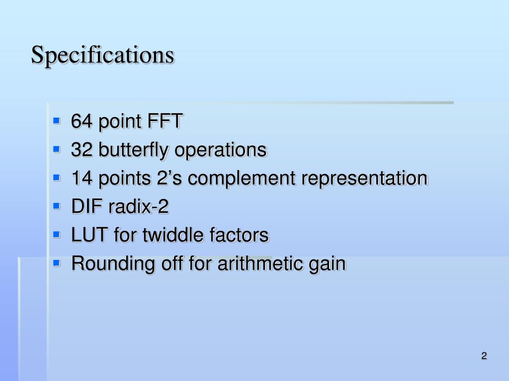 Ppt Reconfigurable Fft Architecture Powerpoint Presentation Free