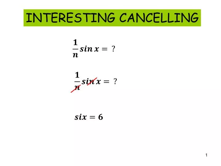 PPT - INTERESTING CANCELLING PowerPoint Presentation, free download ...
