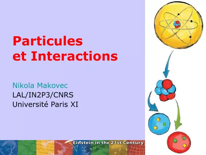 PPT - Particules et Interactions PowerPoint Presentation, free download ...