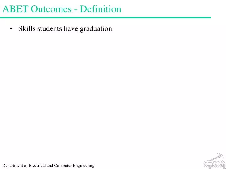 PPT - ABET Outcomes - Definition PowerPoint Presentation, free download ...