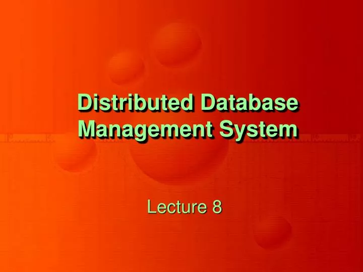 Ppt Distributed Database Management System Powerpoint Presentation Free Download Id6356364 