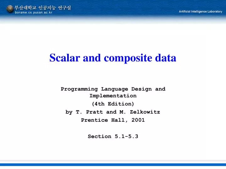 PPT - Scalar and composite data PowerPoint Presentation, free download - ID:6356784