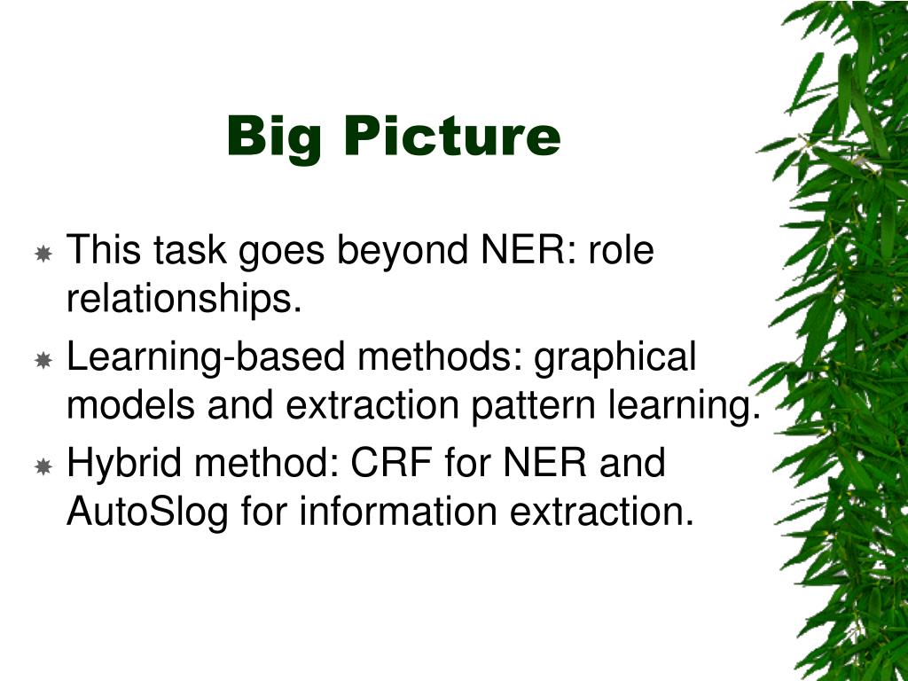 Ppt Identifying Sources Of Opinions With Conditional Random Fields And Extraction Patterns