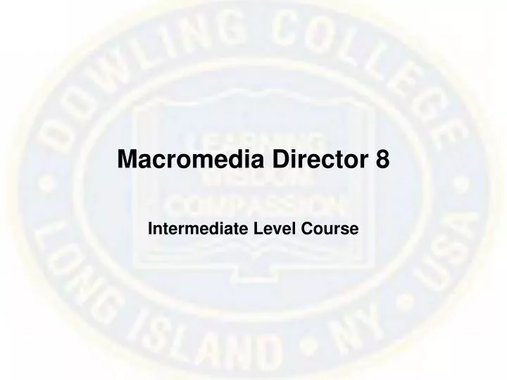 PPT - Macromedia Director 8 PowerPoint Presentation, free download - ID ...