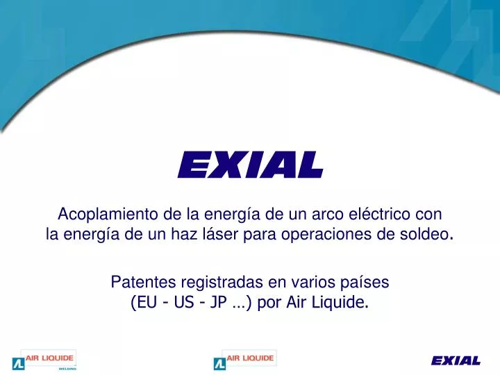PPT - Procedimiento de soldeo EXIAL (arco/láser) PowerPoint ...