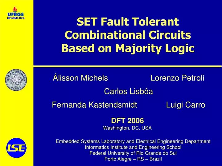 Ppt Set Fault Tolerant Combinational Circuits Based On Majority Logic Powerpoint Presentation 