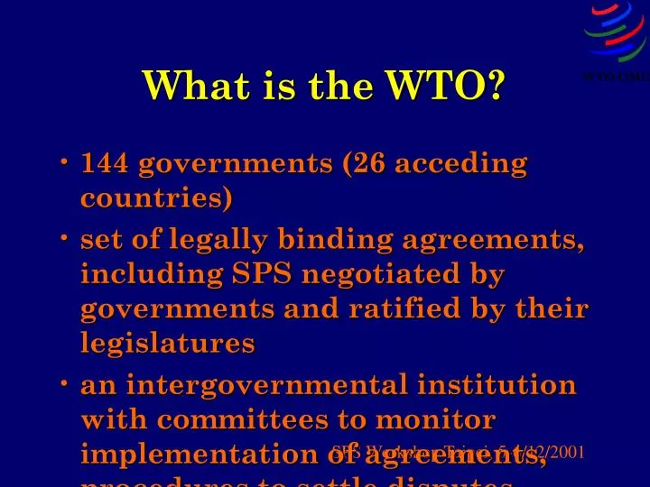 PPT - What is the WTO? PowerPoint Presentation, free download - ID:6360049