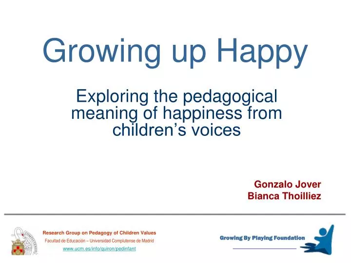 PPT - Growing up Happy PowerPoint Presentation, free download - ID:6361162
