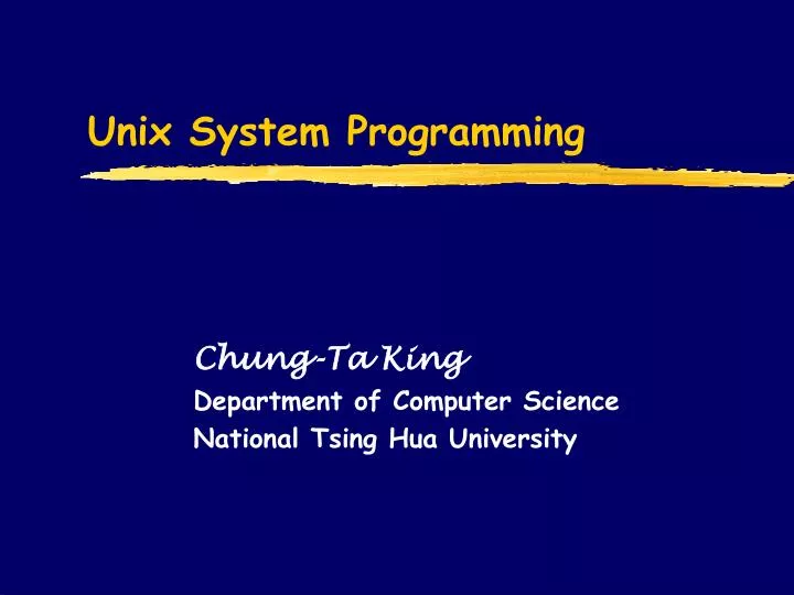 PPT - Unix System Programming PowerPoint Presentation, free download - ID:6361234