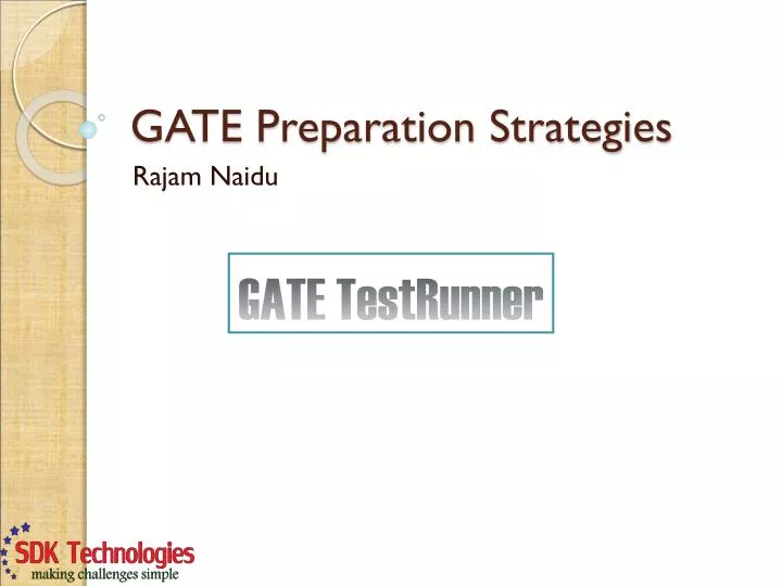 PPT - GATE Preparation Strategies PowerPoint Presentation, free ...