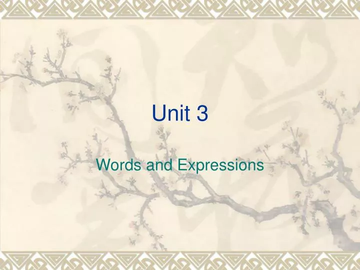 PPT - Unit 3 PowerPoint Presentation, free download - ID:6362956