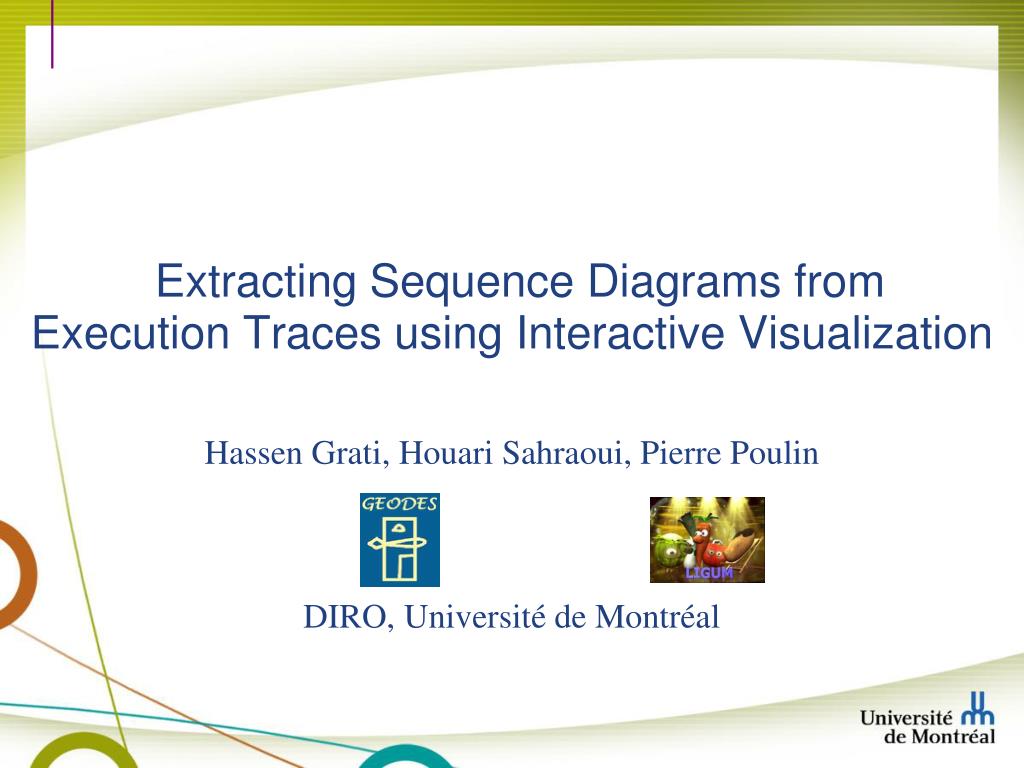 Ppt Extracting Sequence Diagrams From Execution Traces Using Interactive Visualization