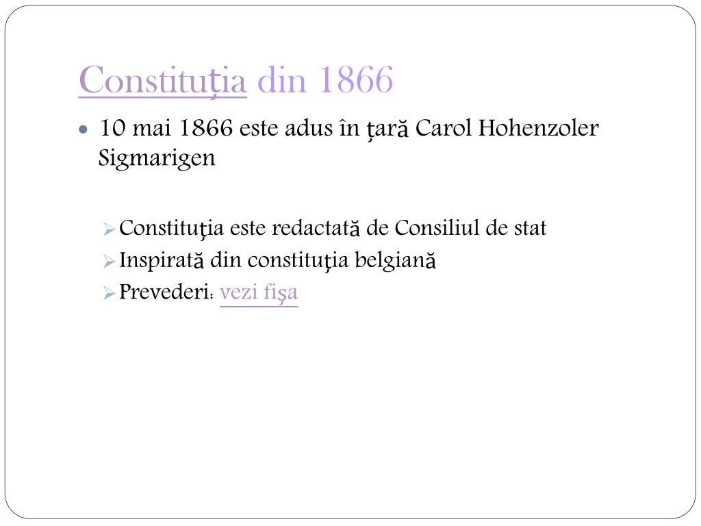 PPT - Constitu țiile din România PowerPoint Presentation, free download ...