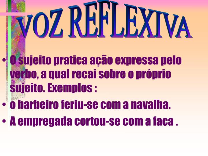 PPT - VOZES VERBAIS PowerPoint Presentation - ID:6364680