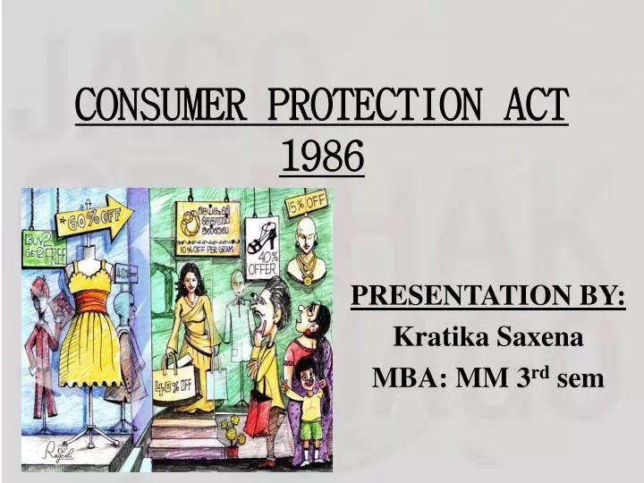 PPT - CONSUMER PROTECTION ACT 1986 PowerPoint Presentation, free ...