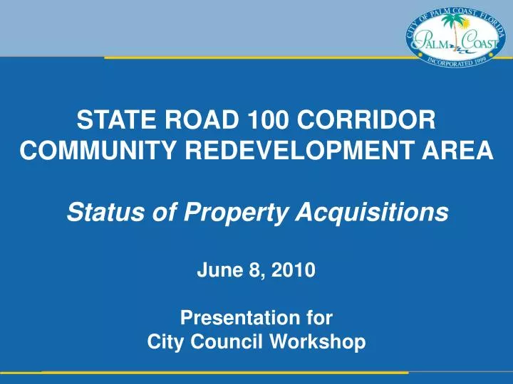 PPT - SR 100 CRA Background and Purpose PowerPoint Presentation, free ...