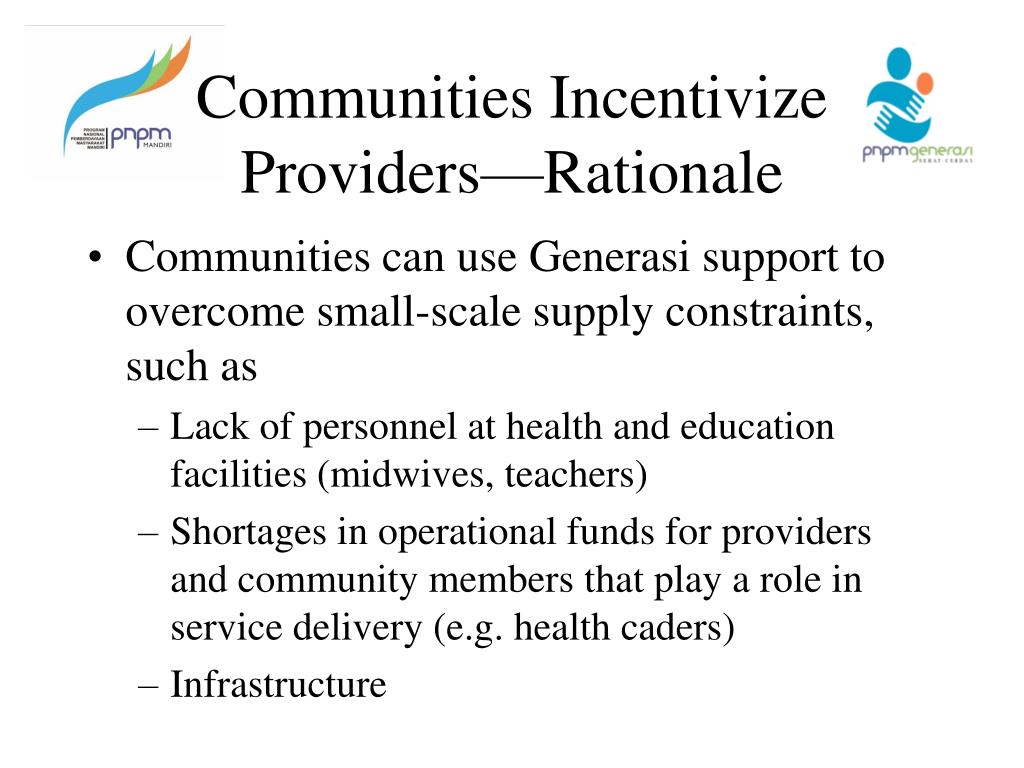 PPT - Incentivizing Communities and Providers to Improve Health and ...