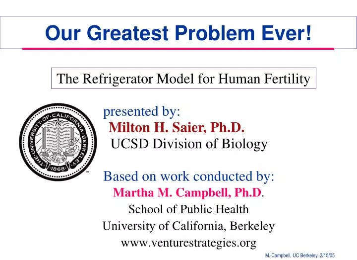 PPT - Our Greatest Problem Ever! PowerPoint Presentation, free download ...
