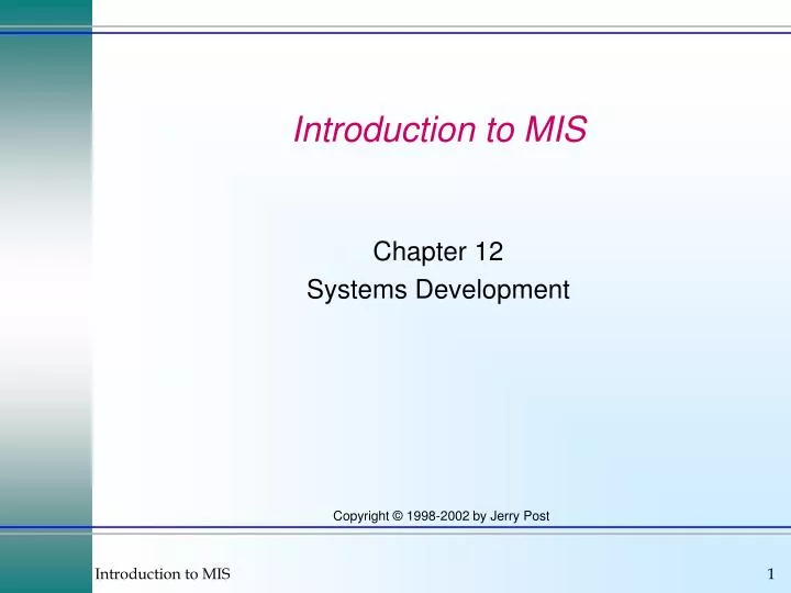 PPT - Introduction to MIS PowerPoint Presentation, free download - ID ...