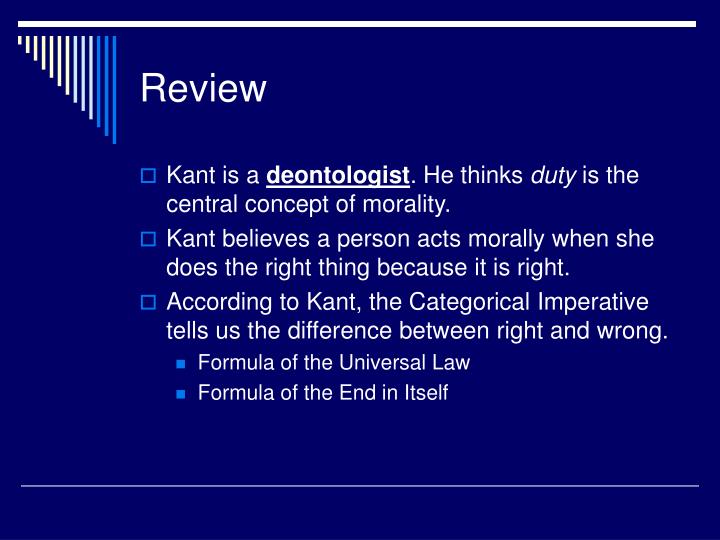 PPT - Kant’s Deontological Ethics PowerPoint Presentation - ID:6367552