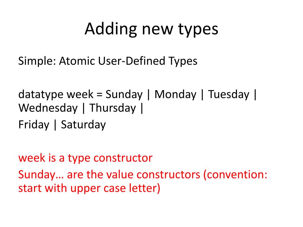Ppt New Language Ml Main Topics Ml Syntax Static Typing Explicit Data Types Parameter