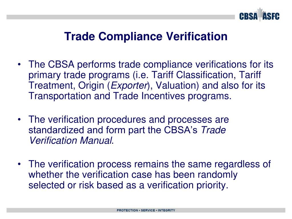 PPT - Trade Compliance Canadian Society of Customs Brokers 2012 Annual ...