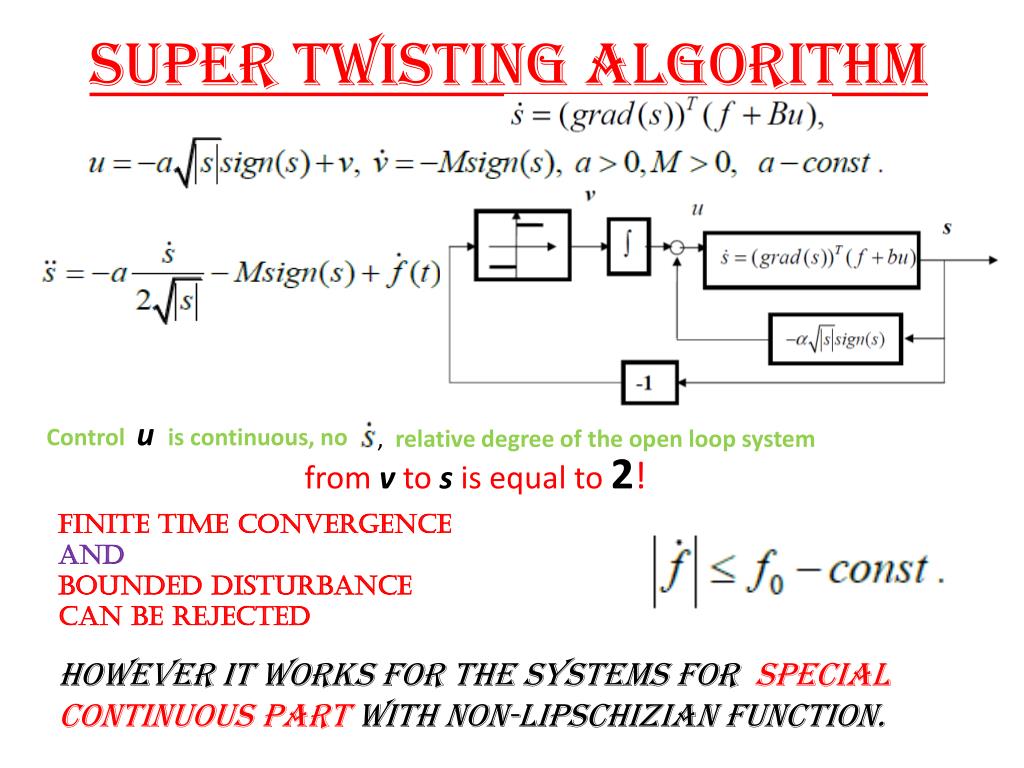 Ppt High Order Sliding Mode Relative Degree Finite Time Convergence And Disturbance