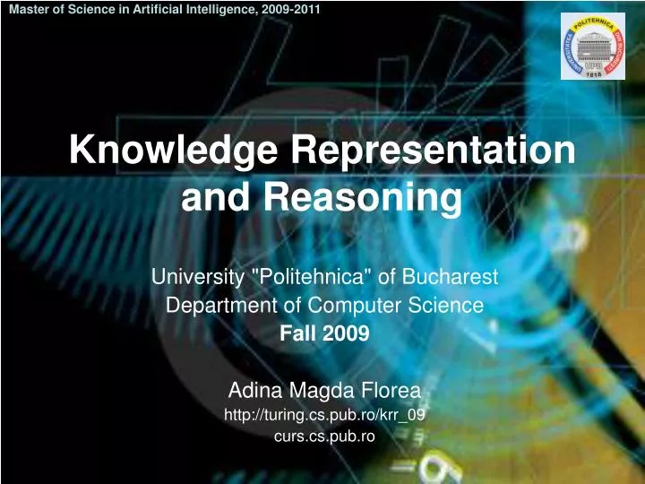 PPT - Knowledge Representation and Reasoning PowerPoint Presentation, free download - ID:6370418