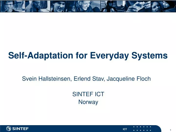 PPT - Self-Adaptation for Everyday Systems PowerPoint Presentation ...