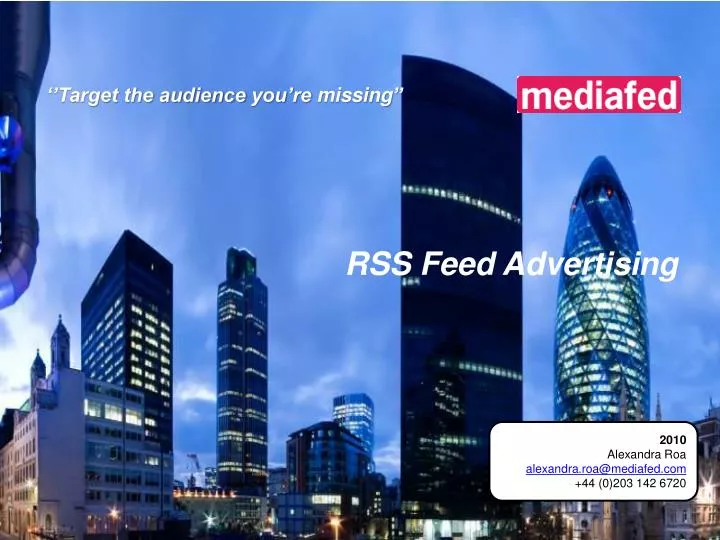PPT - RSS Feed Advertising PowerPoint Presentation, free download - ID ...