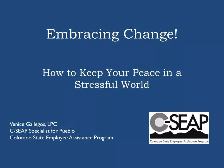 PPT - Embracing Change! PowerPoint Presentation, free download - ID:6372726