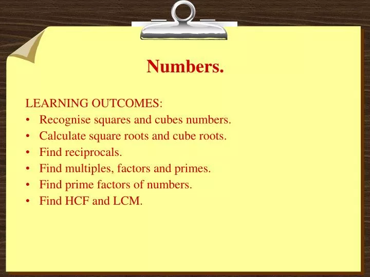 PPT - Numbers. PowerPoint Presentation, free download - ID:6372835