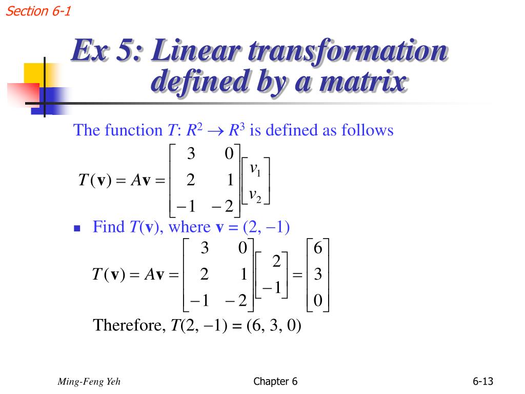 Ppt Chap 6 Linear Transformations Powerpoint Presentation Free