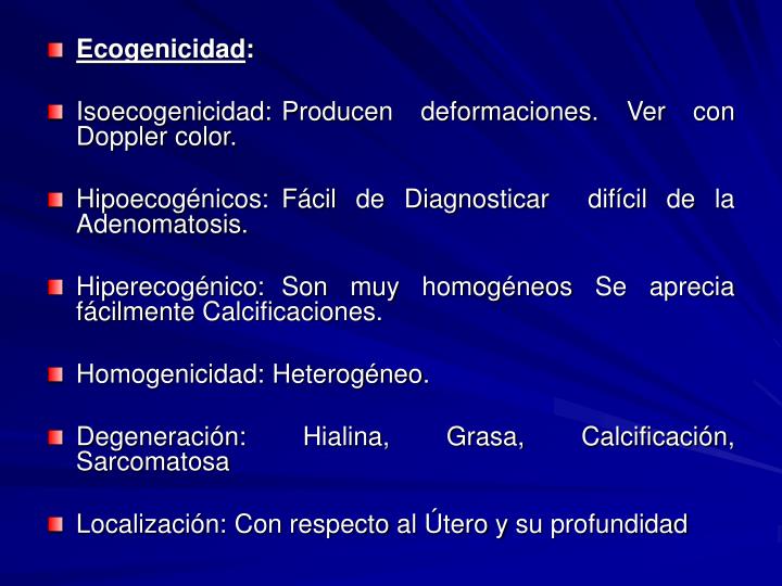 PPT - DIPLOMADO DE ULTRASONOGRAFIA EN OBSTETRICIA Mioma Uterino y ...